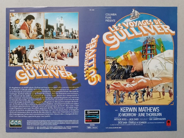 JAQUETTE VHS - Les Voyages De Gulliver - Vhs Sleeve - Jack Sher EUR 12,00 - PicClick IT