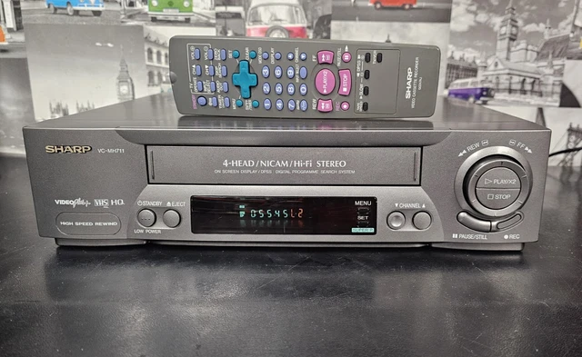 SHARP VC-MH711 VCR VHS Video Cassette Recorder PLAYER NICAM 4 HEAD HIFI ...