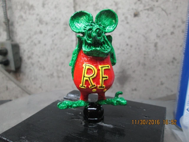 RAT FINK VINTAGE rare ed roth hand painted ratrod hotrod car hood ...