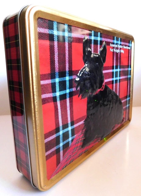 SCOTTISH TERRIER SCOTTIE Dog Tartan Assorted Butter Shortbread Biscuit ...