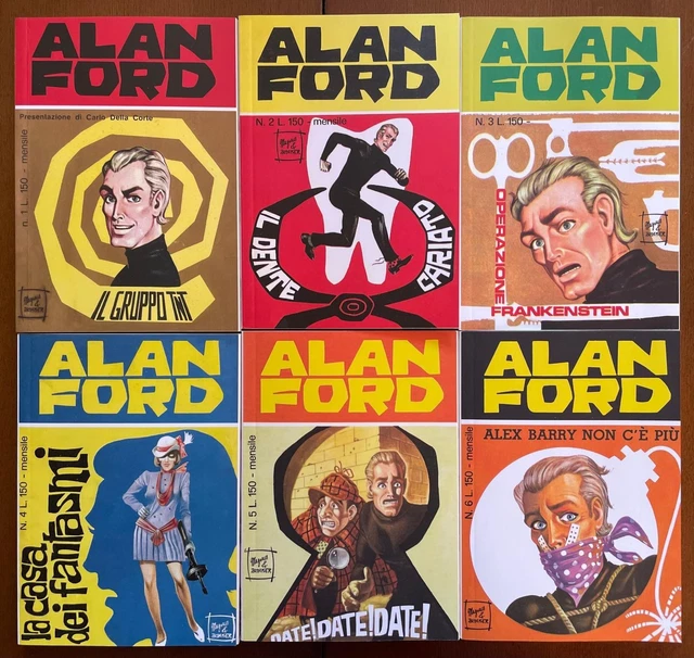 ALAN FORD, PRIMO anno (numeri 1-12). Anastatica della Editoriale Corno ...