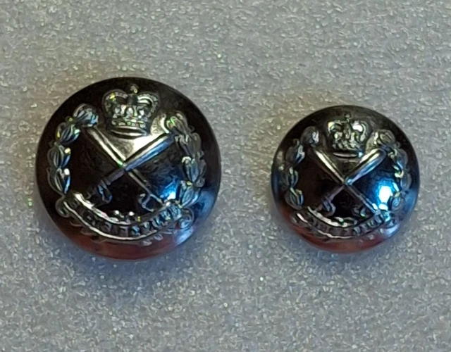 2 OBSOLETE POLICE Buttons, British Colonial Police Crossed Truncheons £ ...