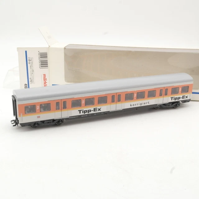 MÄRKLIN H0 4105 S Bahnwagen Tipp Ex 2.Klasse der DB in OVP QR8557 EUR ...