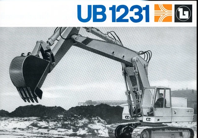 NOBAS PROSPEKT HYDRAULIKBAGGER UB 1231 Bagger Broschüre 1970 Baukema ...