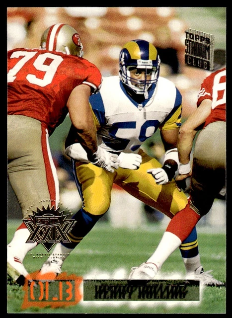 1994 STADIUM CLUB Super Bowl Xxix Henry Rolling Los Angeles Rams #503 ...