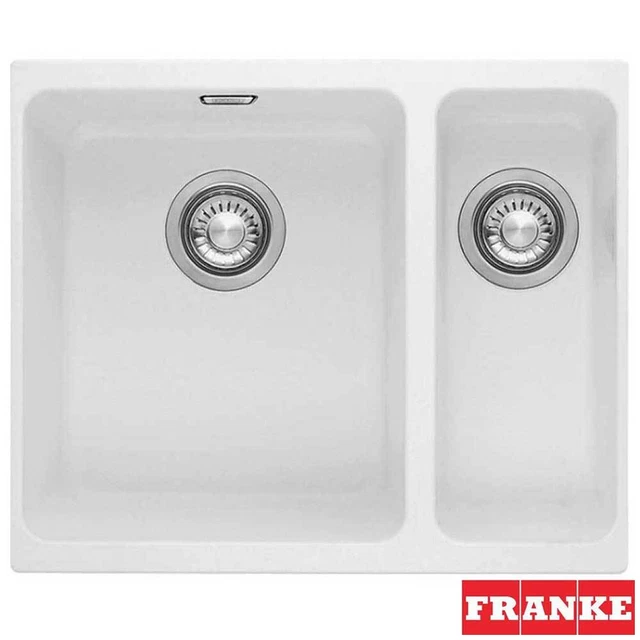 FRANKE SIRIUS 1.5 Bowl Polar White Tectonite Undermount Kitchen Sink ...