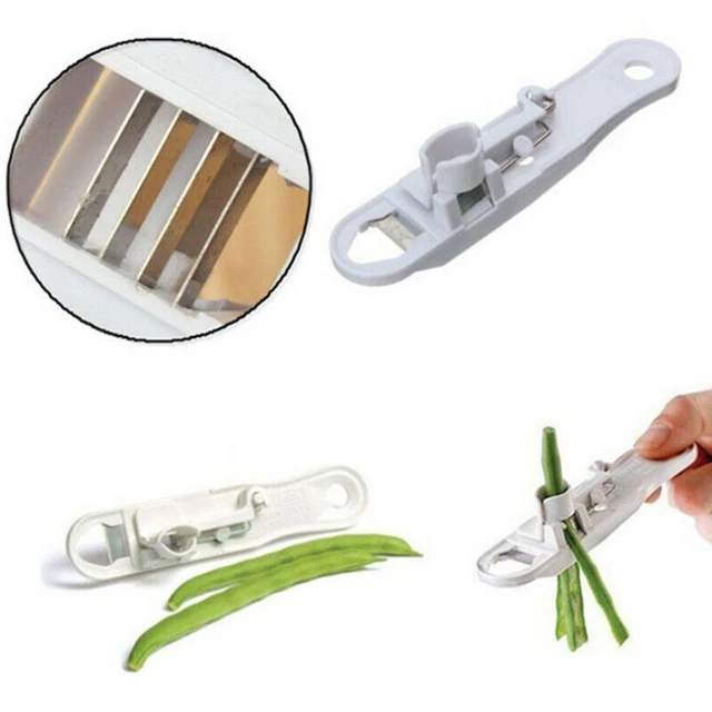 KITCHEN TOOLS VEGETABLE Cutter Bean Slicer Cutter Shredder Runner Beans ...