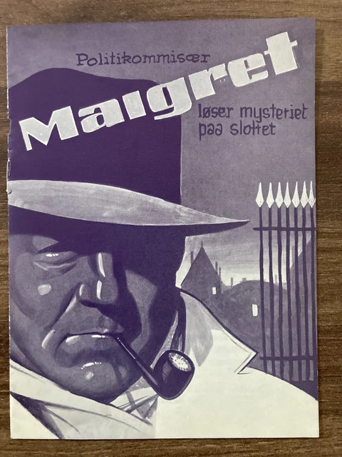 MAIGRET ET L'AFFAIRE Saint-Fiacre Jean Gabin Auclair 1959 Danish Movie Program $45.36 - PicClick AU