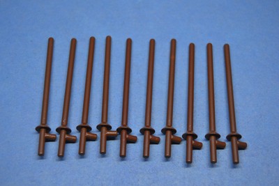 LEGO 10 X Lance Mast Flagrod Knights Old Brown Weapon Lance 3849 £5.80 ...