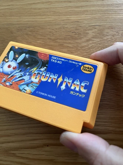 GUN-NAC JAPAN FAMICOM Nintendo NES FC Classic Compile Shooter! Cart ...