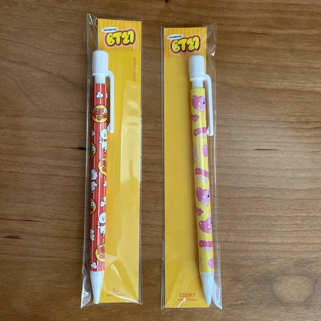 BT21 MECHANICAL PENCIL Cooky Rj Set Of 2 $56.94 - PicClick