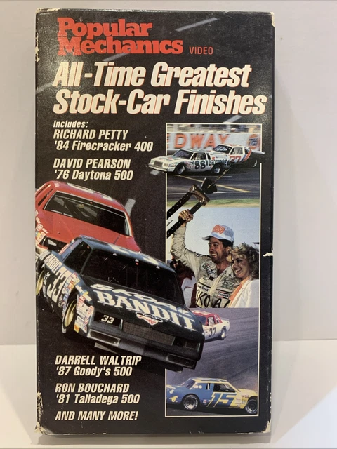 POPULAR MECHANICS ALL-TIME Greatest Stock-Car Finishes 1990 VHS NASCAR ...