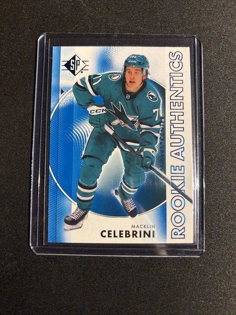 2024-25 SP HOCKEY Rookie Authentics Blue #135 Macklin Celebrini $35.00 ...
