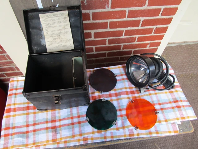 WW2 US ARMY Air Force Grimes K-3 Signal Light Original Box EUR 36,95 ...