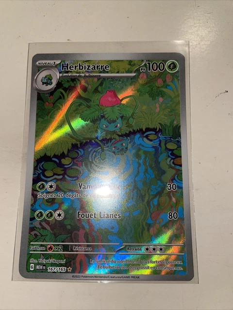 CARTE POKÉMON 151 Herbizarre AR 167/165 - Ecarlate Et Violet EV3.5 FR ...