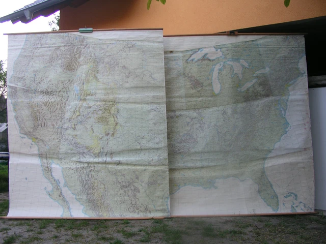 WALL MAP UNITED States USA Wall Map Highways Cities Villages 452x275c ...