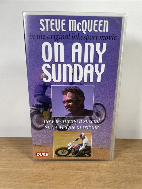 ON ANY SUNDAY VHS Video Tape Steve McQueen Cult Title 1999 VERY RARE ...