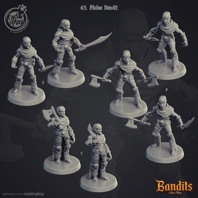 RANGER BANDIT DUNGEONS & Dragons Wargames Fantasy Pathfinder War Gaming ...