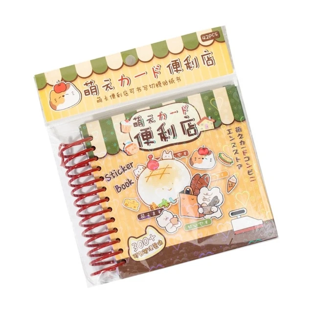 CARTOON WRITABLE STICKER 42 Sheet Twin Coil Binding Notepads For ...