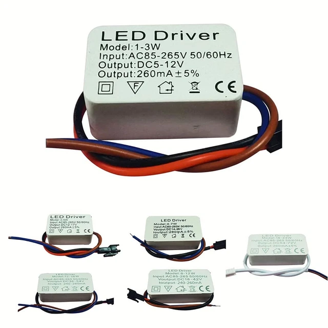 EFFECTIVE LED CONSTANT Current Driver Power Supply 260mA for Stable ...