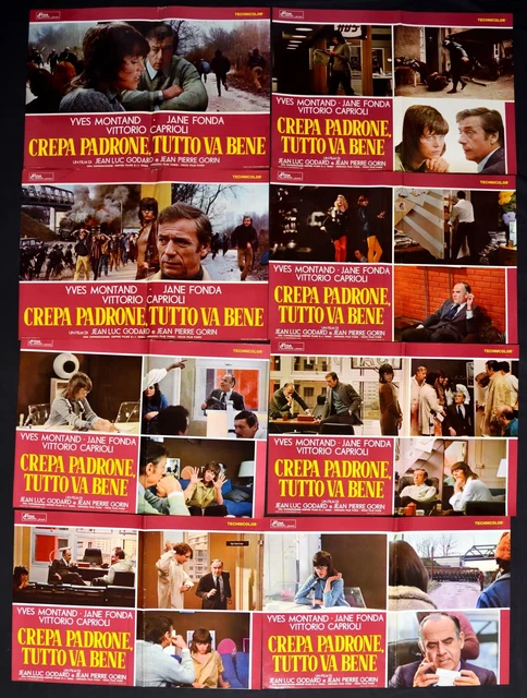 FOTOBUSTE CREPA PADRONE TUTTO VA BENE godard montand jane fonda F213 ...