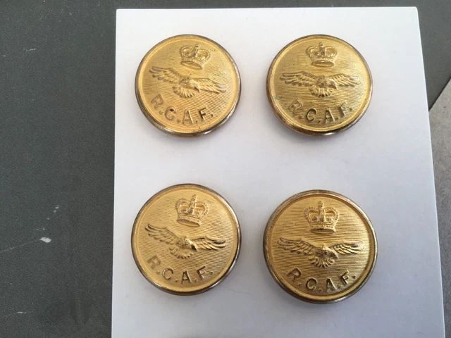 ROYAL CANADIAN AIR Force RCAF Uniform Buttons 23mm - 4 In Total £4.99 ...