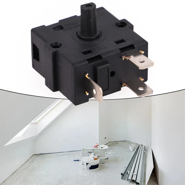 LONG LASTING 3 Pin 5Pin Rotary Switch Selector for Electric Room Heater ...