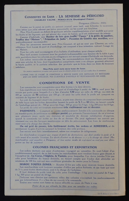 CATALOGUE LA SEMEUSE DU PERIGORD Yaune Périgueux Illustrator Millière ...