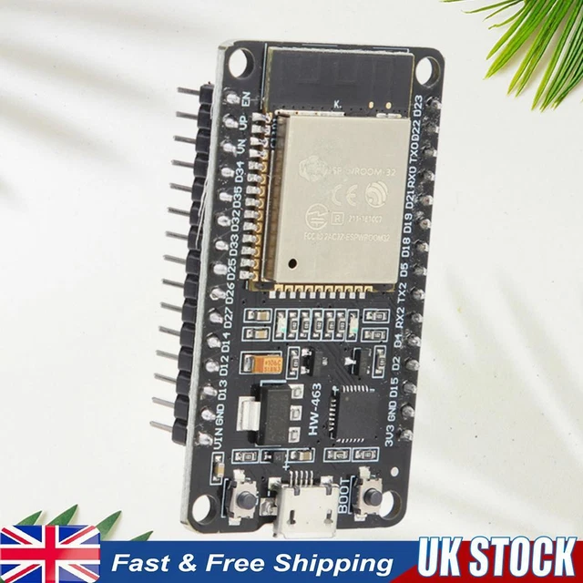 Esp 32s Esp Wroom 32 Esp32 Bluetooth Compatible Wifi Dual Core Cpu Development B £14 29