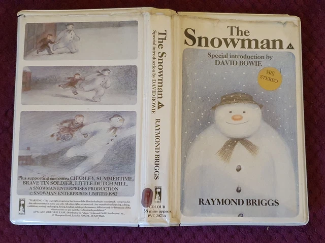 THE SNOWMAN VHS pre cert Palace Video pre cert big box 1st release ...
