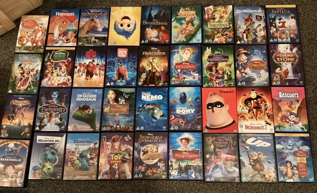 DISNEY AND PIXAR mixed Dvd bundle 36 films (Preowned region 2 dvds) £30 ...
