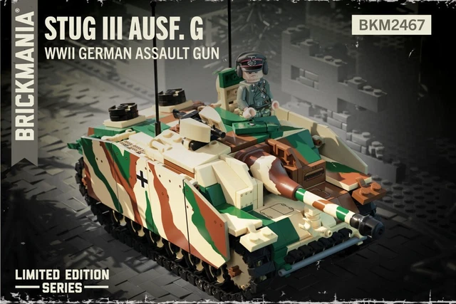 BRICKMANIA STUG III Ausf. G – WWII German Assault Gun -BKM2467 - Rare ...
