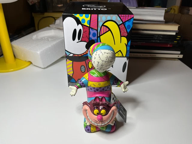 DISNEY 2011 ALICE im Wunderland Romero BRITTO CHESHIRE CAT Pop Art Figur EUR 300,00 - PicClick DE