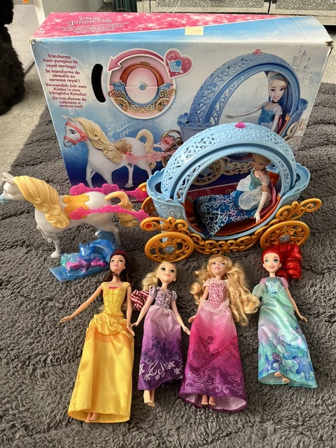 DISNEY PRINCESS CINDERELLAS Magical Transforming Carriage + 4 More ...
