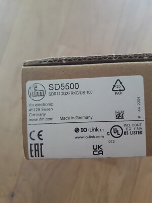IFM SD 5500 Compressed Air Meter, Pressure, Temperature **NEW** £387.72 ...