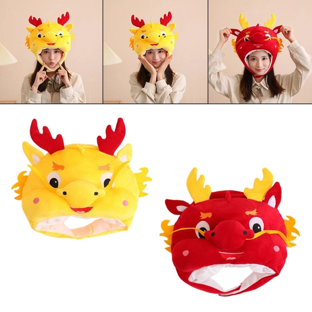 SOFT DRAGON HAT Headdress Decoration Dress up Boys Girls Costume ...