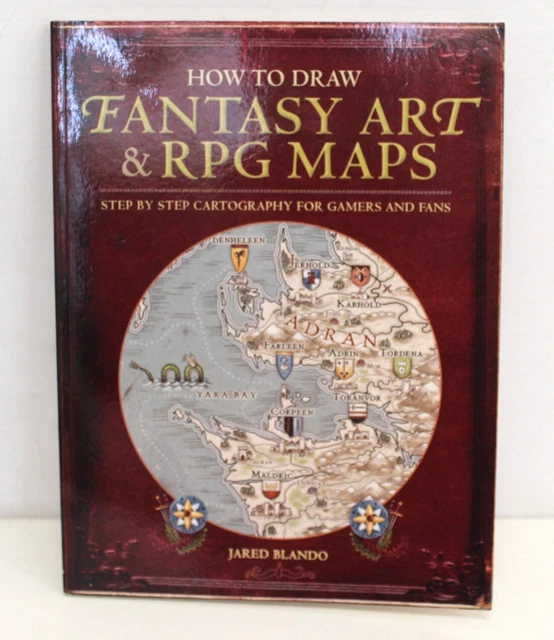 HOW TO DRAW FANTASY ART & RPG MAPS By Jared Blando Paperback 2015 - S22 ...