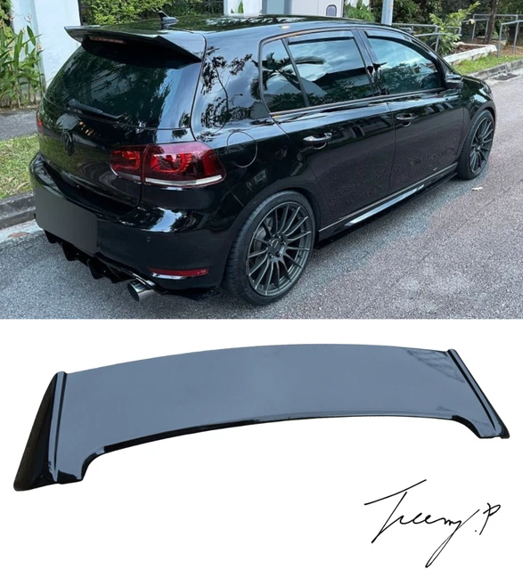 VW GOLF MK6 GTI GTD Golf R Style Rear Roof Spoiler 2008-2013 Glossy ...