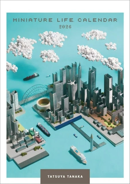 JAPAN MINIATURE LIFE CALENDAR Tatsuya Tanaka 2026 Wall calendar A4 P54 ...