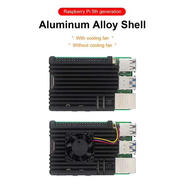 Raspberry Pi 5 Metal Casing Passive Cooling Aluminum Casing Optional Ventilateur Eur 37 19
