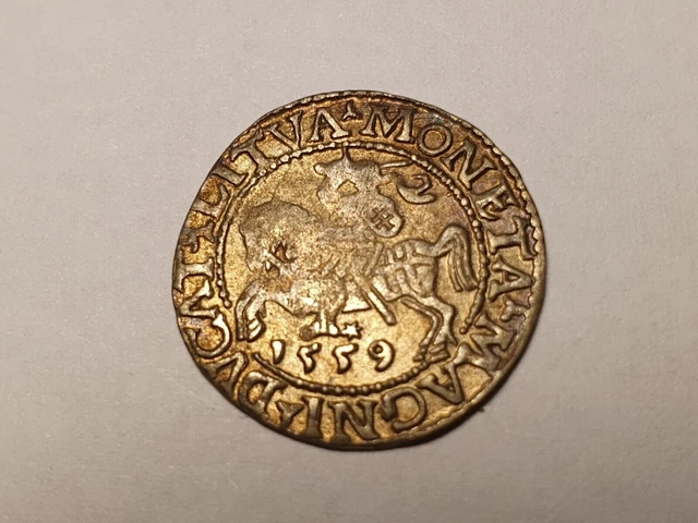 POLAND MEDIEVAL SILVER coin Sigismund II Augustus half-groszy ...