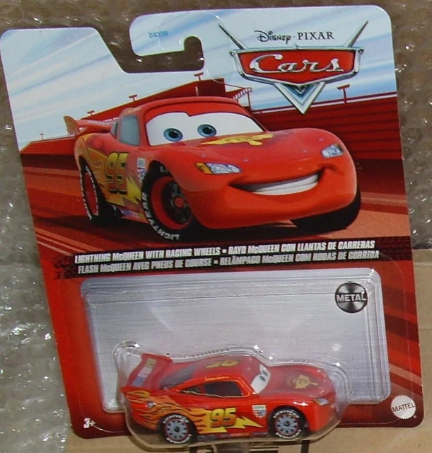 DISNEY PIXAR CARS MATTEL 1/55 LIGHTNING McQUEEN RACING WHEELS DIECAST ...