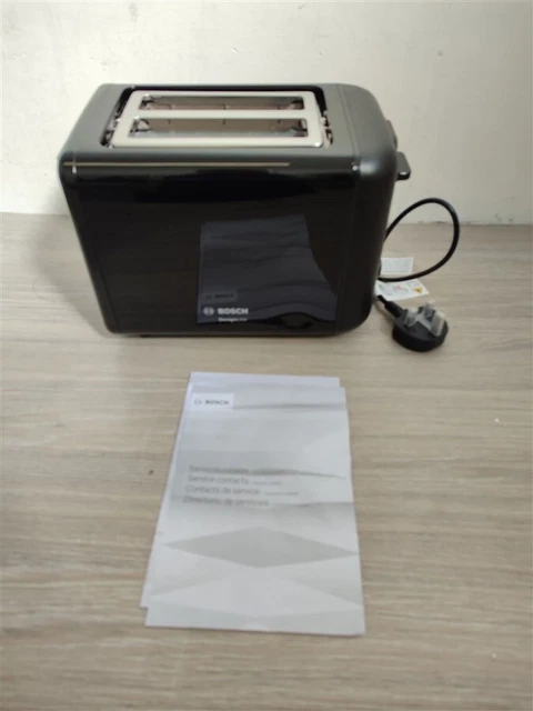 BOSCH TAT3P423GB TOASTER DesignLine 2 Slice Compact - Black [ID7010791144] £29.90 - PicClick UK