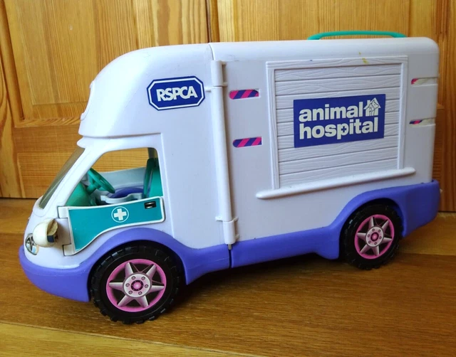 ANIMAL HOSPITAL AMBULANCE Rescue Mobile Vet Centre Toy Vehicle Vintage ...
