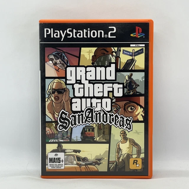 GRAND THEFT AUTO San Andreas GTA Rockstar PS2 PlayStation Game Free ...