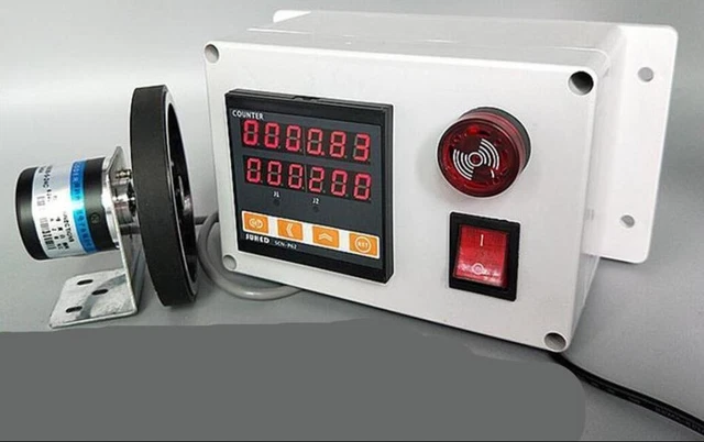 METER COUNTER 300PPR Rotary Encoder Wheel Roll Digital Electronic ...