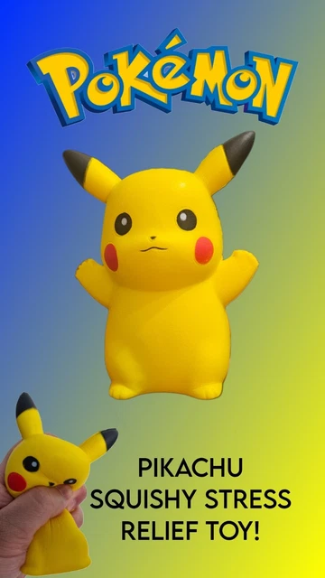 POKÉMON PIKACHU SQUISHY Toy Anti Stress 3D Decompress Ball 13cm £5.99 ...