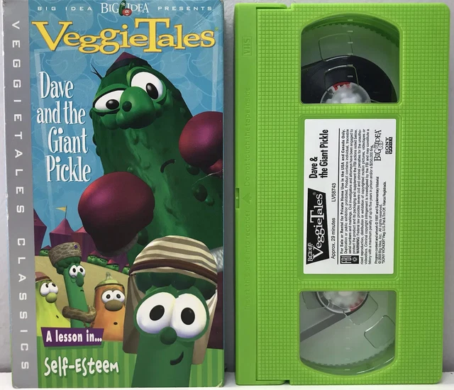 VEGGIETALES CLASSICS DAVE Giant Pickle VHS Video Tape Christian TAPE ...