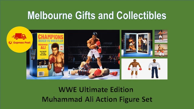 WWE ULTIMATE EDITION Muhammad Ali Action Figure Set Mattel Creations ...