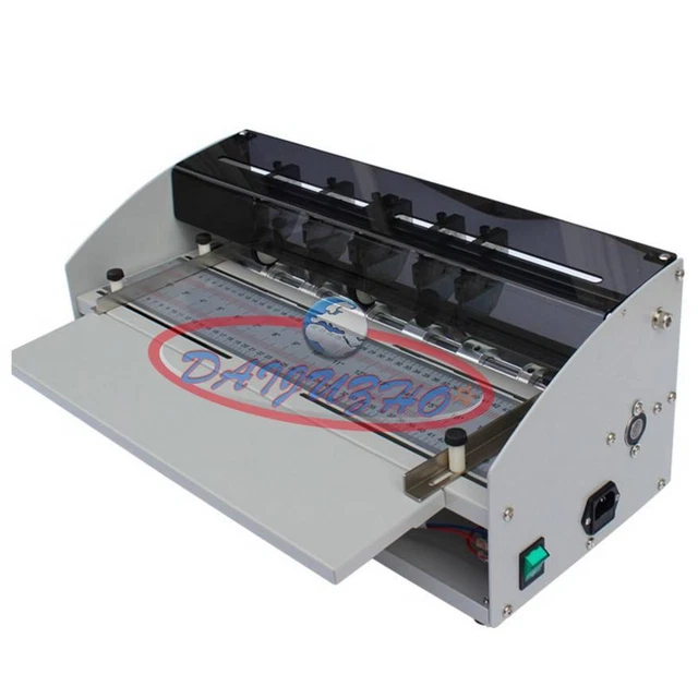 ELECTRIC BOOK COVER Creasing Machine 220V Card Folding Paper Dotted ...